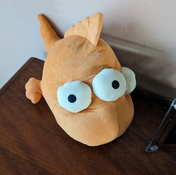Simpsons | Toys | The Simpsons Blinky Orange 3 Eyed Mutant Fish Plush Stuffed Animal Soft Toy ...